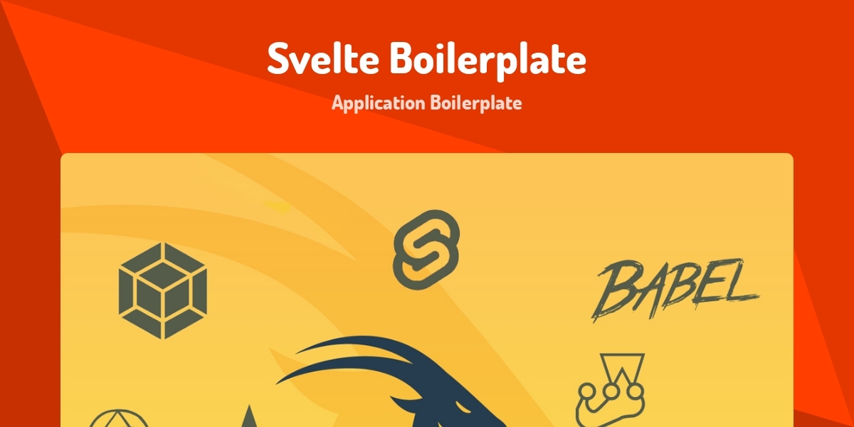 Svelte Boilerplate Application Boilerplate Made With Svelte